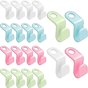 TCIOD 60pcs Hanger Connector Hooks, Space-Saving Cascading Clothes Hook Hanger Plastic Hooks Hanger Hook for Thanksgiving Christmas Decoration