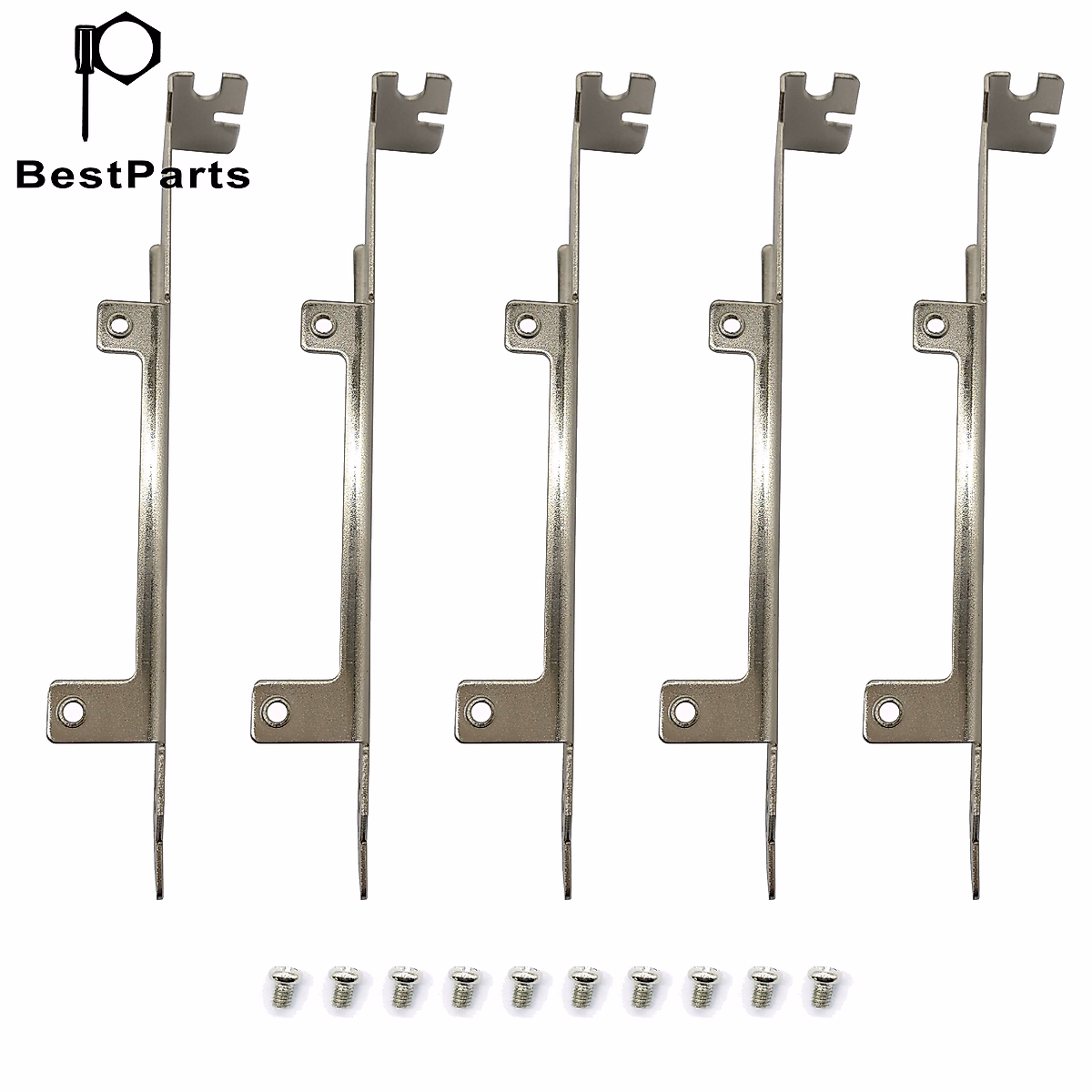 BestParts 5pcs New Full Height Bracket for Intel E10G42BTDA X520-DA2 E10G42BFSR X520-SR2 X520-LR2 X710-DA2 JL82599ES E33052-003