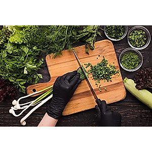 Inspire Black Nitrile Gloves | THE ORIGINAL Quality Black Gloves Disposable Latex Free | 4.5 Medical Gloves Cooking Gloves, Food Prep Gloves Mechanic Gloves Disposable Gloves Cleaning Gloves, Tattoo