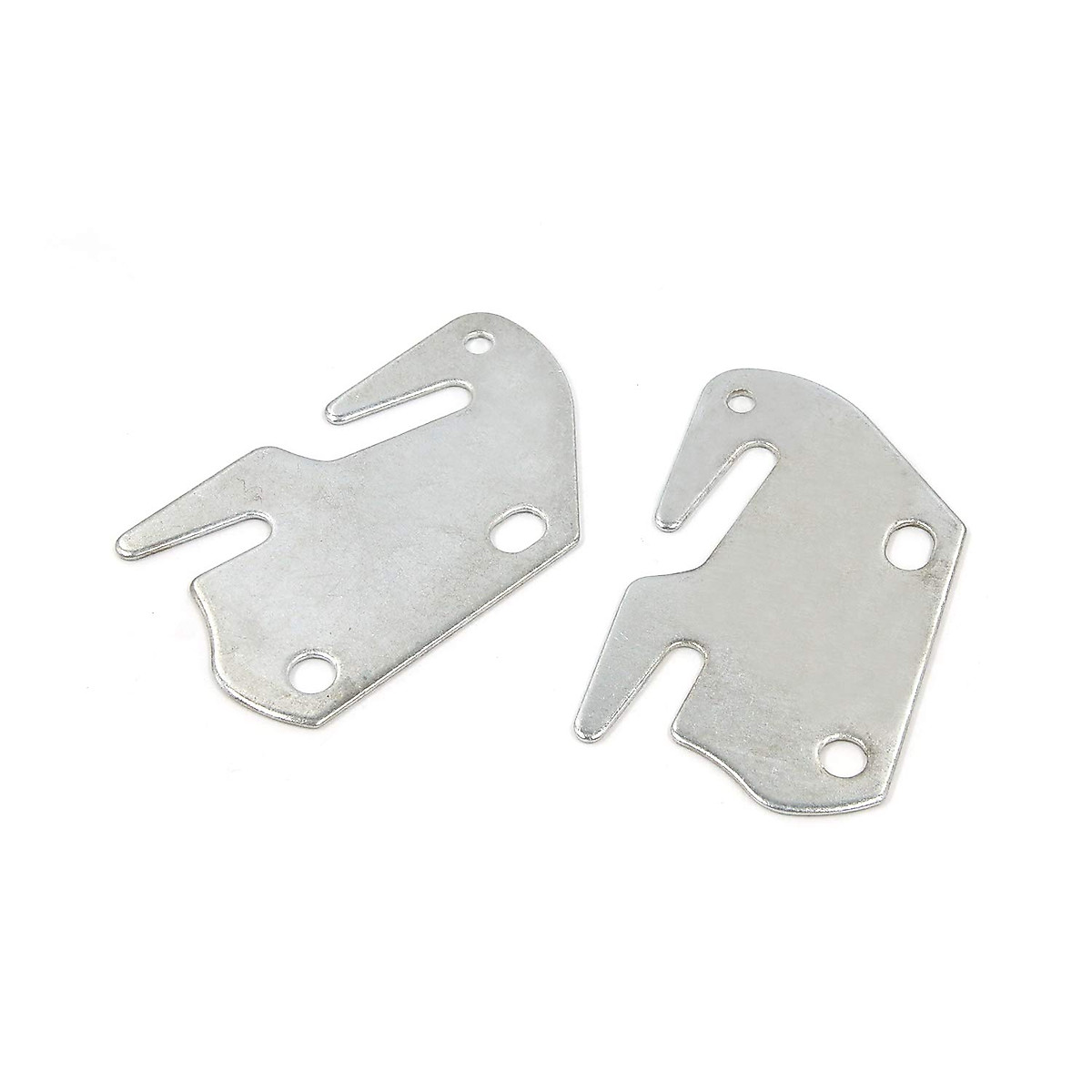 Bitray Wood Bed Plates Wood Bed Rail Hook Plates for Bed Frame Bracket Headboard Footboard Replacement - 4pcs