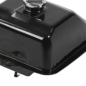 ATV Fuel Tank with Cap, ATV Metal Gas Tank with Cap No Oil Leakage for 150cc 200cc 250cc ATV Quad 4 Wheeler Fuel Tank