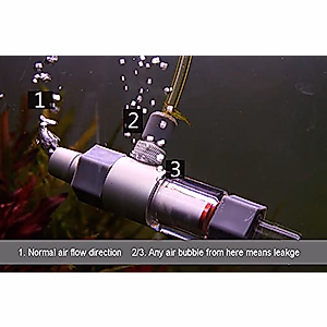 QANVEE Inline CO2 Atomizer Diffuser Aquarium Planted Tanks Aquascape (M2 (16/22MM))