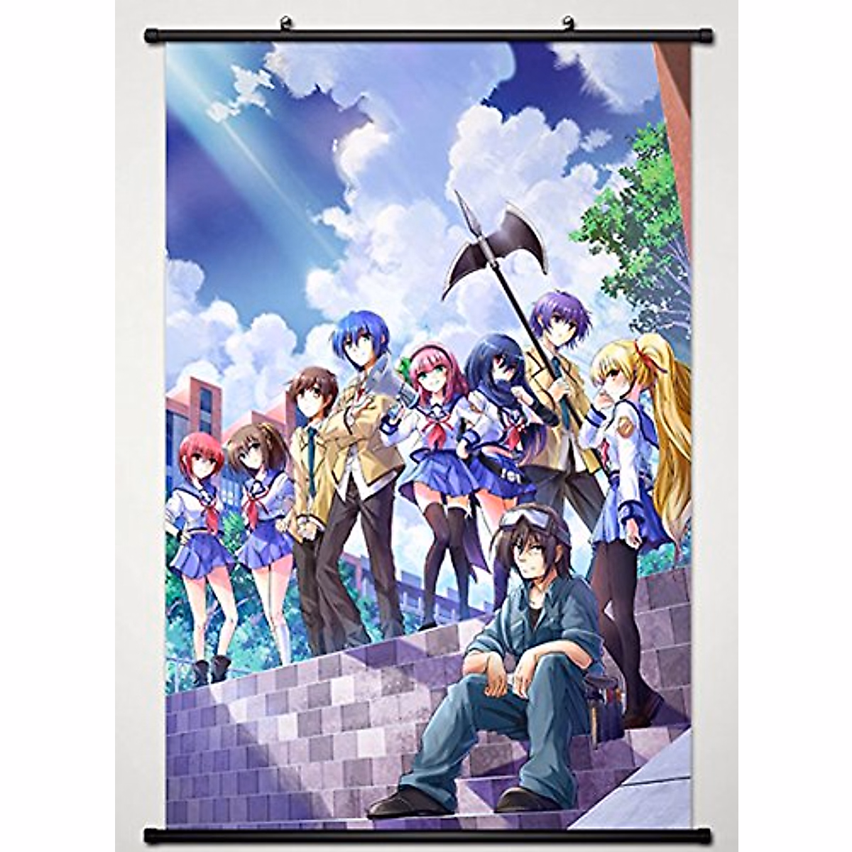 Angel Beats! Wall Scroll Poster Fabric Painting for Anime Key Roles 057 S
