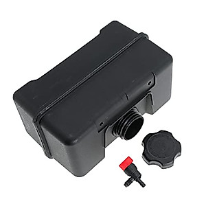 Replacement 691993 Fuel Tank for Briggs and Stratton for Troy-Bilt for Garden Way Chipper Shredder 4-quart Gas Tank with Cap and Shut Off Valve