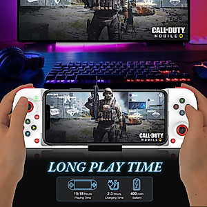 arVin Bluetooth Controller for iPhone/iPad/MacBook/iOS/Android/Samsung/Tablet/PC Wireless Gamepad Joystick with Back Button, Analog Triggers, Stretchable, Direct Play for Call of Duty, Genshin Impact