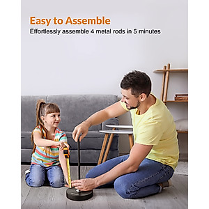 LEPOWER LED Floor Lamp, Reading Standing Lamps with Adjustable 5 Brightness Levels and 5 Colors, Dimmable Gooseneck Floor Lamp for Living Room, Bedroom, Office, Black