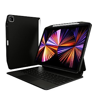 SWITCHEASY CoverBuddy iPad Pro 12.9" Case Compatible with Magic Keyboard & Smart Keyboard Folio (Keyboard Not Included) | with Pencil Holder | for 2021-2022 iPad Pro 12.9" 5th-6th Gen - Black