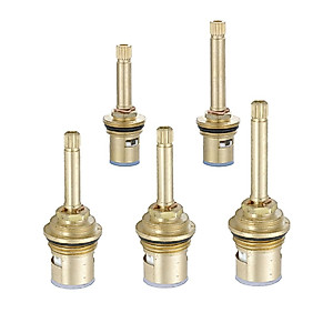 76mm/3inch DN15 Brass Ceramic Stem Ceramic Disc Cartridge Faucet Valve Cartridge Replacement Faucet Repair Replacement Parts for Bathroom Kitchen Tap Sink Faucet (Random color)