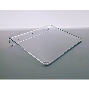 12" Long Clear Floating Shelf (8" deep) Xform3