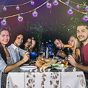 String Lights, 39FT 150LED Globe Christmas Lights, Indoor Outdoor Colorful Patio Lights with Plug & Remote, Waterproof Rope Lights, Globe String Lights for Christmas Wedding Garden Party Patio…