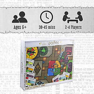 Paladone Heading to Hogwarts Board Game - Harry Potter Game for 2-4 Players Ages 6+, Fun Potions Charms Flying Wand Magic & More for Harry Potter Fans