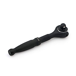 Titan 11313 1/4-Inch Drive x 4-Inch 90-Tooth Swivel Head Micro Ratchet - Black, Factory