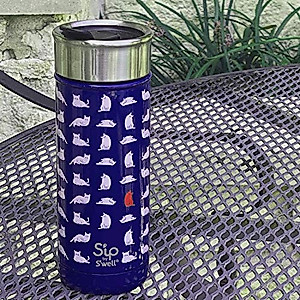S'well S'ip Stainless Steel Travel Mug - 16oz - Cat Nap - Double-Walled Vacuum-Insulated - Keeps Drinks Cold for 16 Hours and Hot for 4 - with No Condensation - BPA-Free Water Bottle