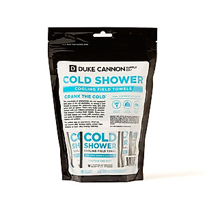 Duke Cannon Cold Shower Cooling Field Towels For Face & Body-15 packs