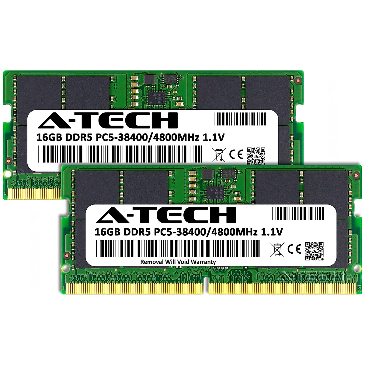 A-Tech 32GB Kit (2x16GB) RAM for Lenovo ThinkPad P1 Gen 5 Laptop | DDR5 4800MHz PC5-38400 SODIMM 1.1V 262-Pin Non-ECC SO-DIMM Memory Upgrade
