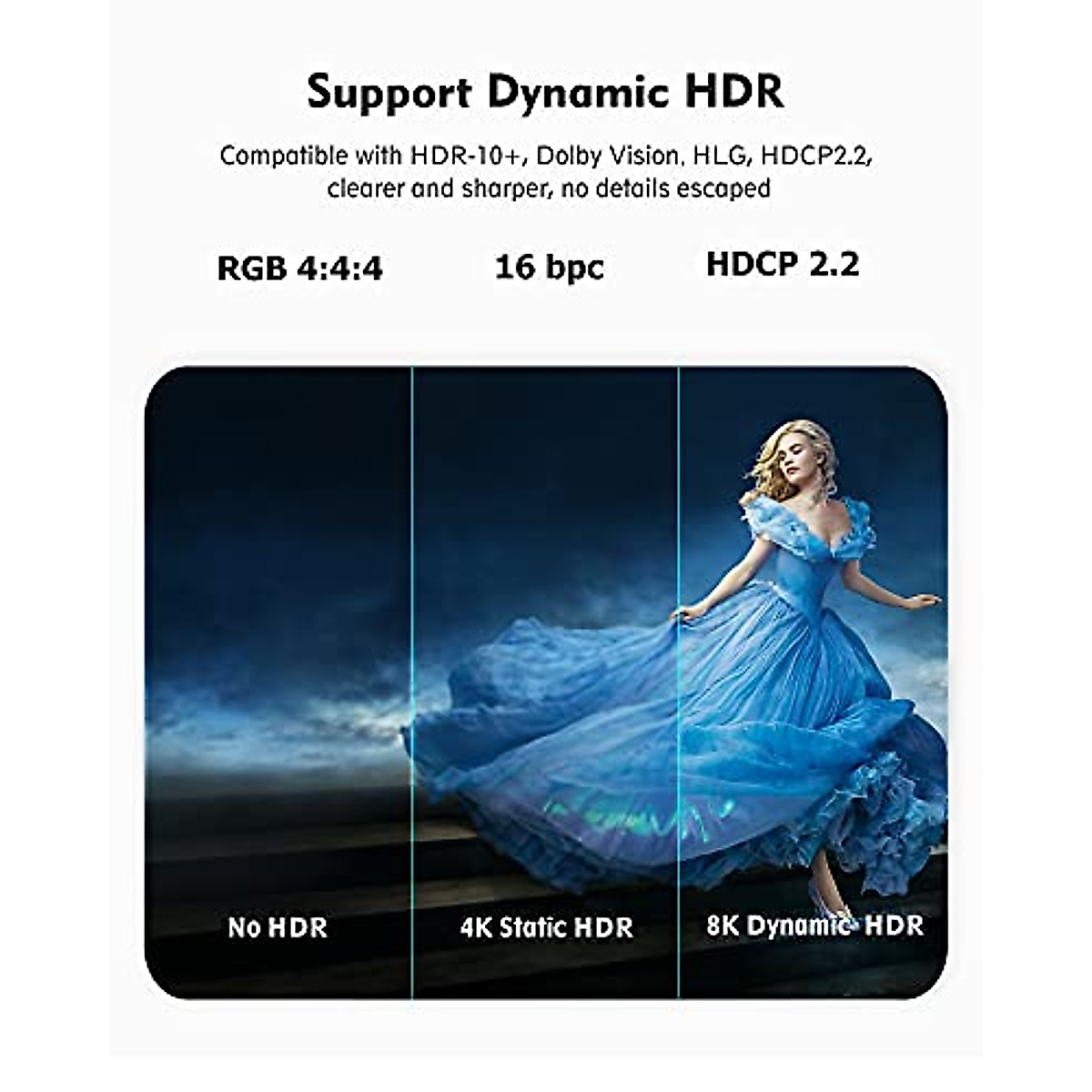 8K HDMI ARC/eARC Cable 2.1 for Soundbar 6ft, Silkland 8K@60Hz, 4K@120Hz High Speed HDMI Cord for Gaming, 48Gbps, HDR10, HDCP 2.2&2.3 Compatible for Vizio Samsung Bose Sound bar, UHD TV, Blu-ray