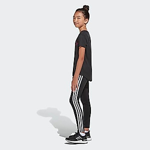 adidas Girls' Big Performance Tight Legging, Black Adi, Medium (10/12)