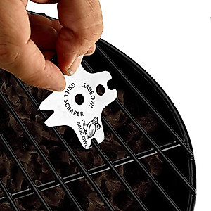 Sage Owl Stainless Steel Grill Scraper Tool - BBQ Gifts for Women Who Has Everything - Dishwasher Safe Bristle Free Grill Cleaning Brush Alternative - Mens Stocking Stuffers for Christmas