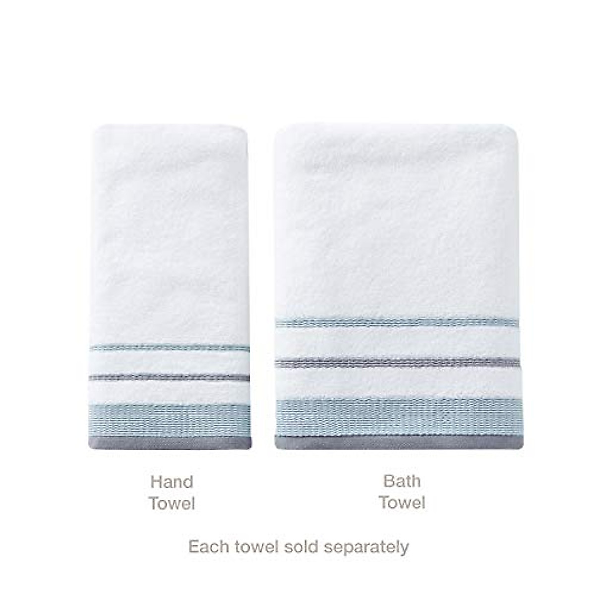 SKL Home by Saturday Knight Ltd. Go Round Bath Towel, White