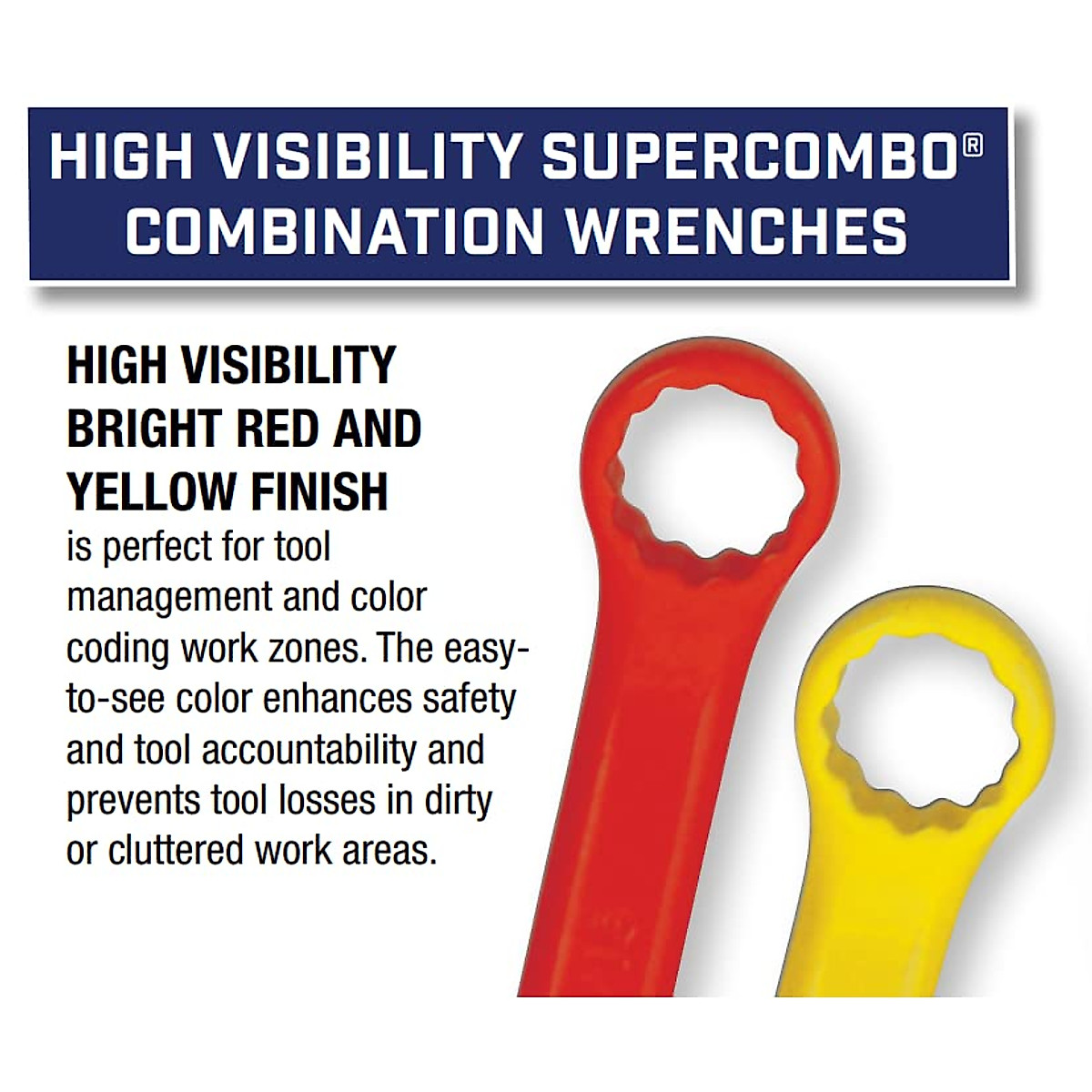 Williams 1216YSC Yellow Super Combo Combination Wrench, 1/2-Inch