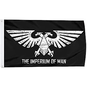Imperium of Man Warhammer Galactic Empire Eagle Flag Banner 3x5 feet