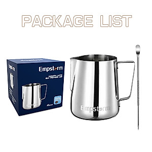Empstorm Espresso Machine 20 Bar, 3 in 1 Espresso Maker with Milk Frother Steam Wand for Latte & Cappuccino - Espresso Accessories Stainless Steel Milk Frothing Pitcher 12 Oz with Decorating Pen