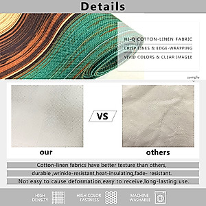 Emvency Farmhouse Style Table Runner, Abstract Art Painting Denim Blue Table Runners for Kitchen Coffee Table Family Dinners Holiday Parties Wedding Events Decor(13x72 inch)