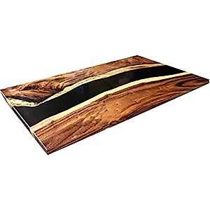 Epoxy Table, Epoxy Resin River Table, Live Edge Wooden Table, Natural Wood,Dining Table, Natural Epoxy Table, Resin Table 54" x 27" Inch