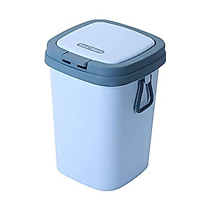 NC Nordic Style Trash can with lid Home Living Room Creative Toilet Kitchen Press Ring Covered Trash can