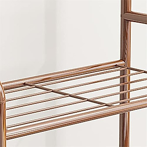 n/a Metal Hanger Marble Hanger Floor Bedroom Living Room Hanging Clothes Modern and Simple (Color : Brass, Size : 165 * 60 * 30cm)