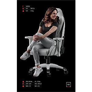 AKRacing California Gaming Chair XS Extra Small, Swivel, Rocker and Seat Height Adjustment Mechanisms with 5/10, Purple