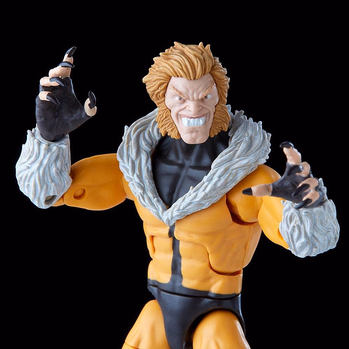 Marvel Legends Series X-Men Sabretooth Action Figure 6-Inch Collectible Toy, 3 Build-A-Figure Part