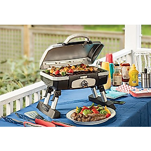 Cuisinart CGG-180TS Petit Gourmet Portable Tabletop Gas Grill, Stainless Steel