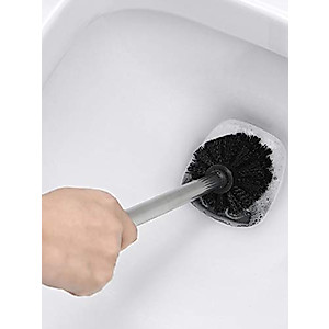 Mounted Wall Hygienic Toilet Bowl Brushes,Toilet Cleaner Brush Kit,with Quick Drying Holder Set for Bathroom,Easy to Clean-C