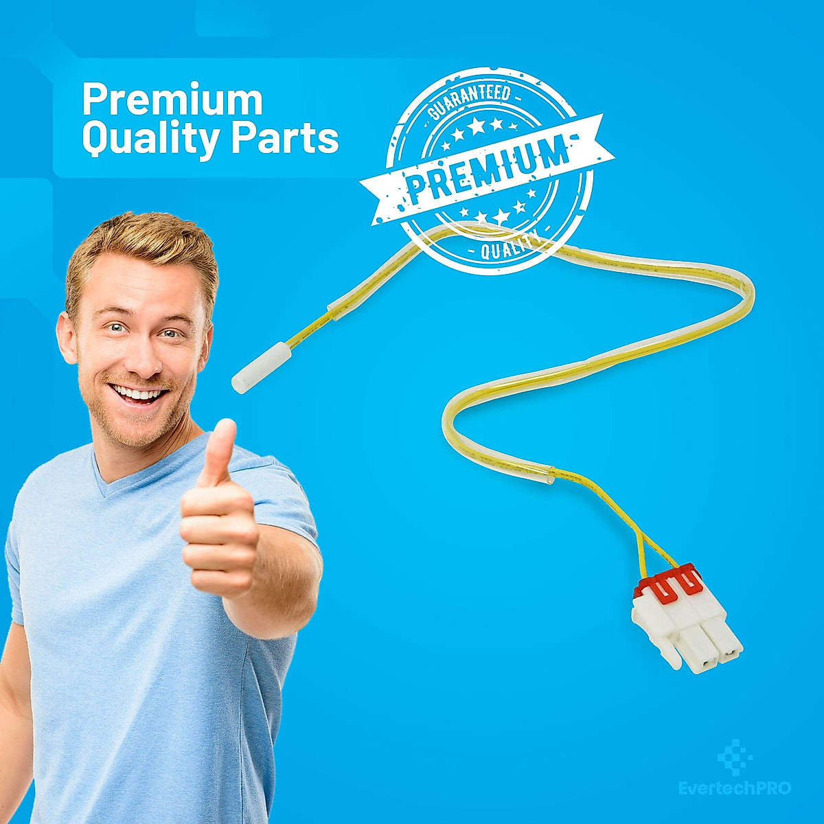 EvertechPRO DA32-00006S Sensor Temp Pack of 2 Replacement for Samsung Refrigerator 2030281