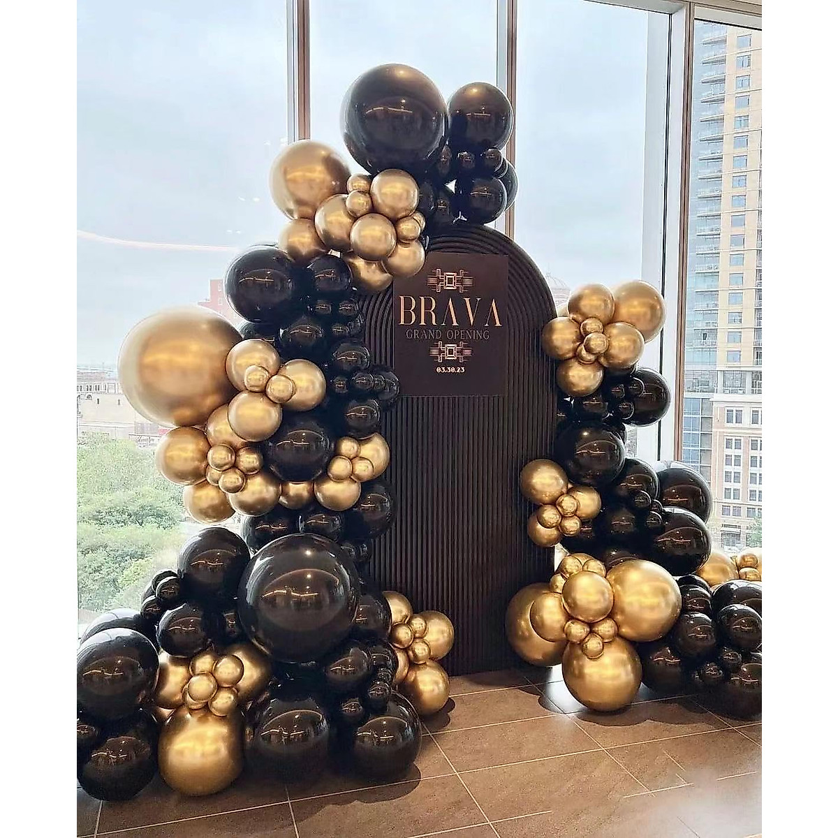 80pcs Black Balloons 12inch,Black Latex Balloons for Birthday Graduation Baby Shower Father's Day Wedding Halloween Christmas Party Decorations (with Black Ribbon)