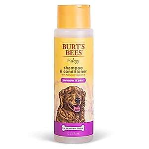 Burt's Bees for Dogs Lavender Pear Shampoo & Conditioner | 2-in-1 Dog Shampoo and Conditioner with 98.2% Natural Origin Ingredients | Lavender Pear Dog Shampoo & Conditioner Soothes and Softens Dogs