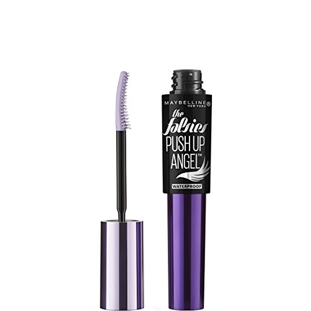 Maybelline The Falsies Push Up Angel Waterproof Mascara, Lengthening and Curling Make Up Formula, Very Black, 1 Count