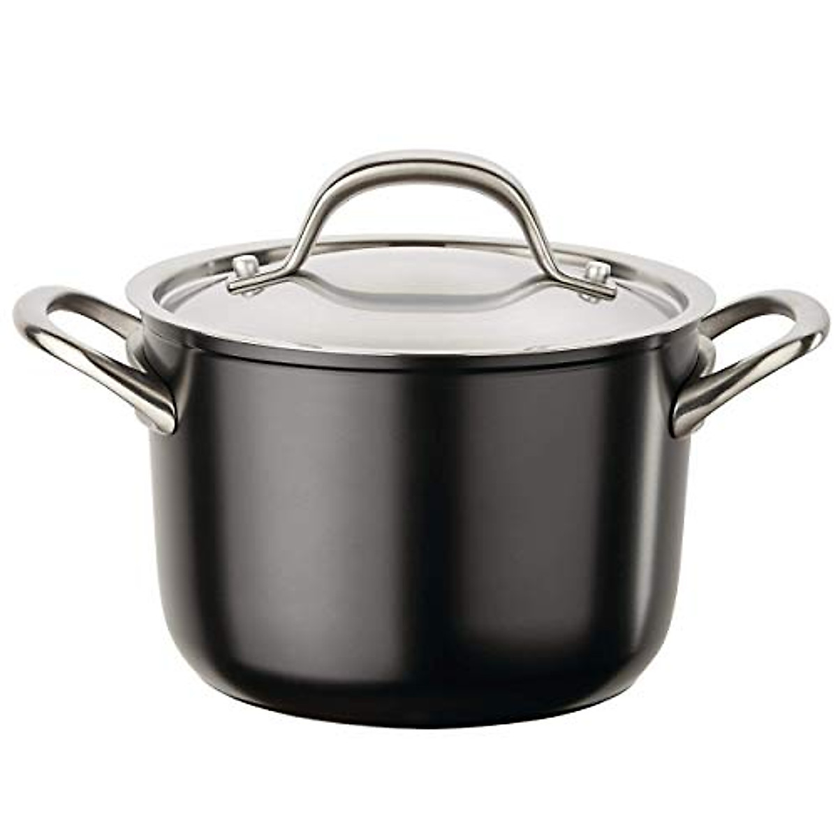 Circulon Ultimum Nonstick Sauce Pan/Saucepan with Lid, 3 Quart, Black