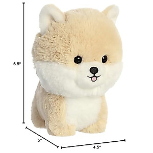 Aurora® Playful Teddy Pets™ Pomeranian Stuffed Animal - Unique Design - Endless Play - Brown 6.5 Inches