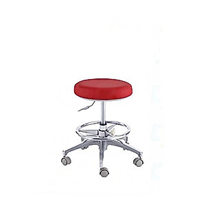 Aphrodite Dental Height Adjustable Lab Stool Leisure Chair Micro Fiber Leather Commercial Furniture by Purple-Violet