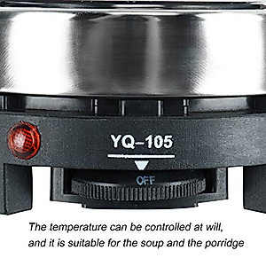 DasMarine 110V Small Electric Stove 500W Portable Countertop 5.5" Hot Plate Multifunctional Home Coffee Tea Water Heater