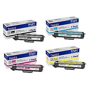 pgisoxt 4 Pack TN-223BK/C/M/Y Toner Cartridge: Compatible TN-223 TN 223 Replacement for Brother MFC-L3710CW L3750CDW L3730CDW HL-3210CW 3230CDW 3270CDW 3230CDN DCP-L3510CDW L3550CDW Printer