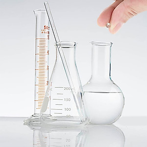 1 Pack Experimental Glass Beads Soda Lime Glass Beads Soda Glass Beads High Precision Glass Bead Round Clear Glass Ball Round Glass Beads High Precision Experimental Supply Mix Set