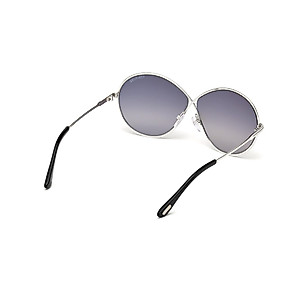 Tom Ford FT0564 18C Shiny Rhodium Rania Round Sunglasses Lens Category 2 Lens M