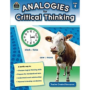 Analogies for Critical Thinking, Grade 4 from Teacher Created Resources
