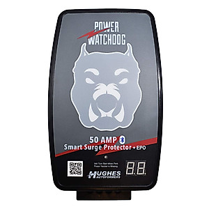 Power Watchdog PWD50-EPO-H, Bluetooth Surge Protector with Auto Shutoff, 50 Amp, Hardwired