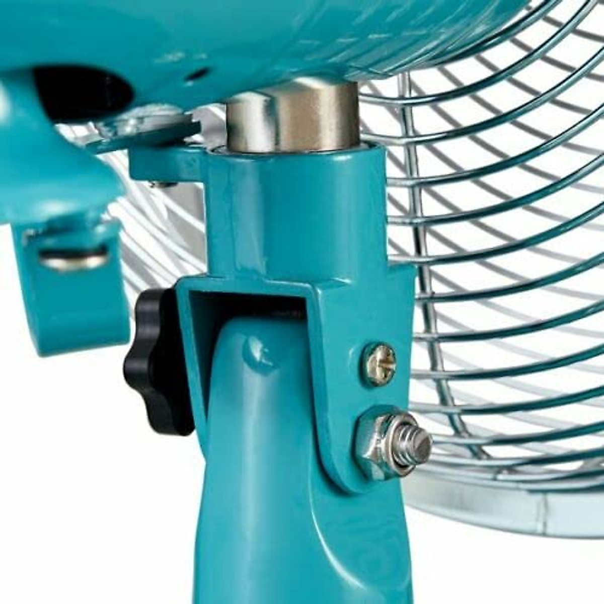 8'' Tabletop All Metal Retro Antique Style Fan Adjustable & Oscillating 3 Speeds Better Homes & Gardens, Aqua