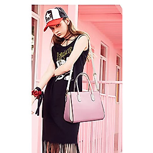 Handbags and Purses for Women Large Capacity Gifts Tote Bag Crossbody Bags Satchel Travel Clutch Wallet Card Purse Set 4pcs Carteras Bolsos De Mujer Black