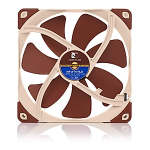 Noctua NF-A14 FLX, Premium Quiet Fan, 3-Pin (140mm, Brown)